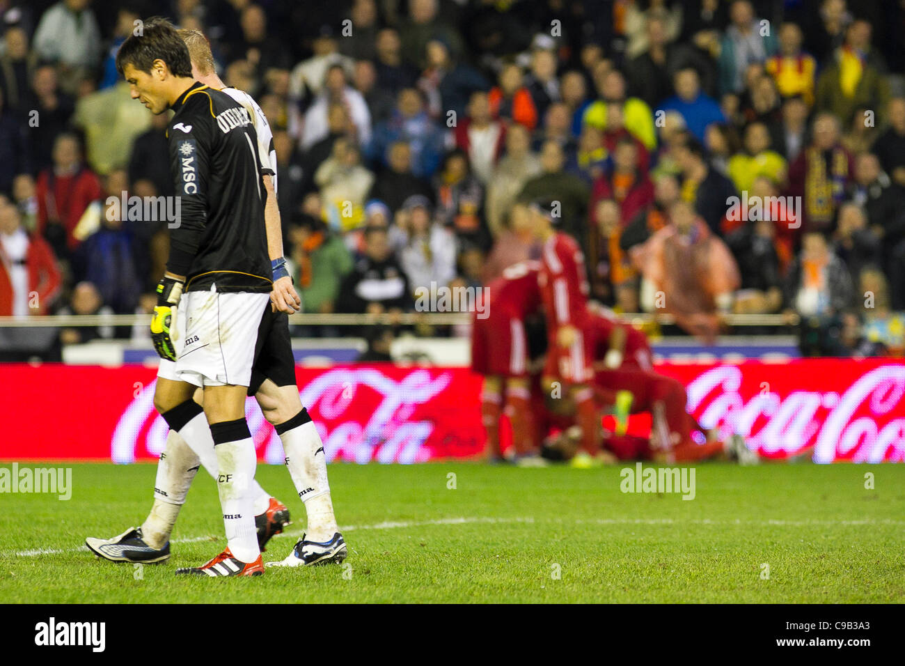 Valencia Cf Goalkeeper Diego Alves High Resolution Stock Photography ...
