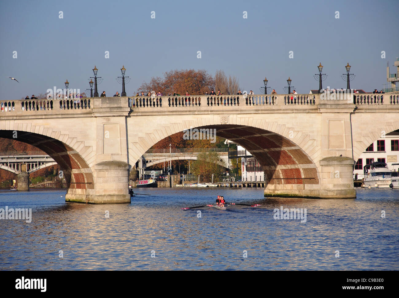 Kingston Bridge over River Thames, Kingston upon Thames, Royal Borough ...
