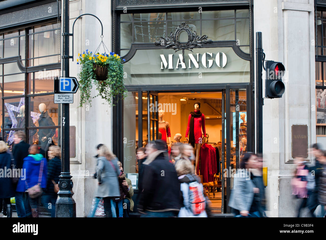 Regent Street busy with shoppers, London, United Kingdom Stock Photo ...