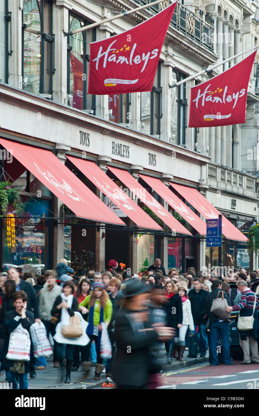 Regent Street busy with shoppers, London, United Kingdom Stock Photo ...