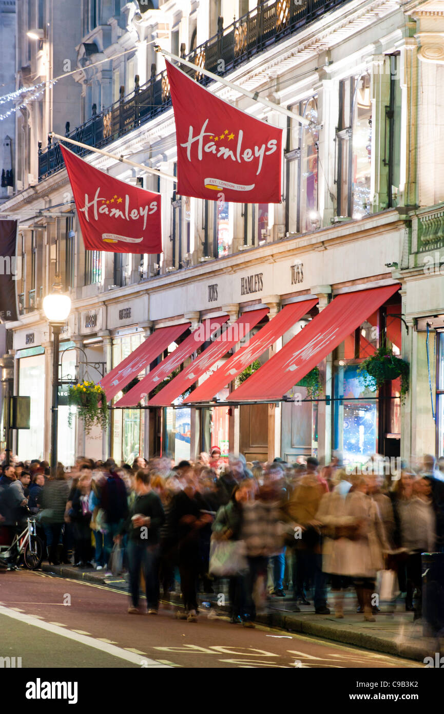 Regent Street busy with shoppers, London, United Kingdom Stock Photo ...