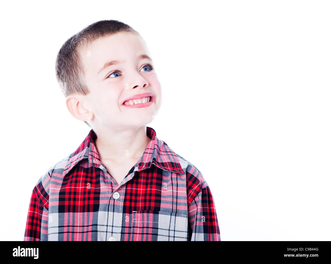 Child side isolated standing hi-res stock photography and images - Alamy