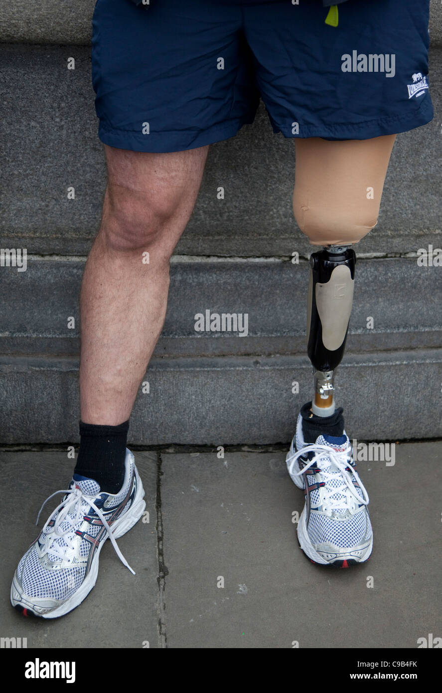 Leg amputee attends International Paralympic Day in Trafalgar Square ...