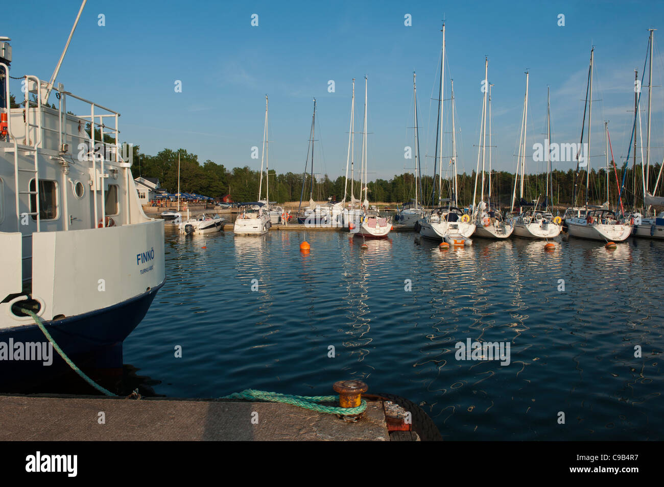 Verkan marina, Korppoo Island, Turku archipelago, Finland Stock Photo ...