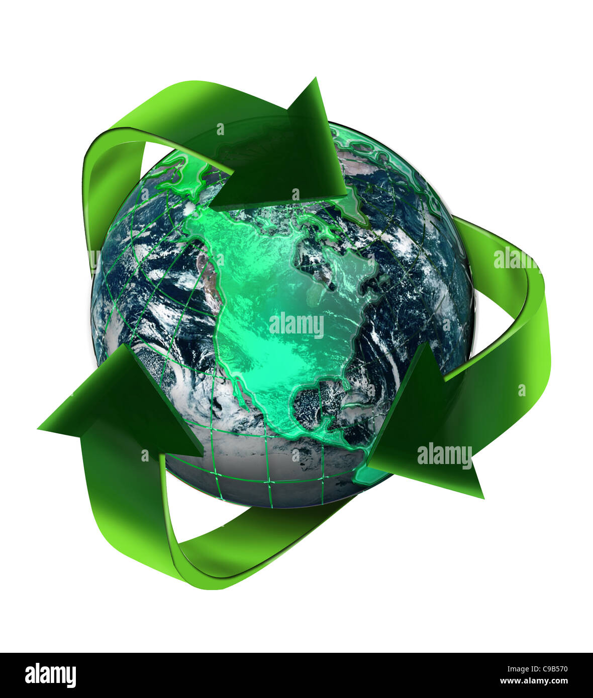Green Planet Earth Stock Photo - Alamy
