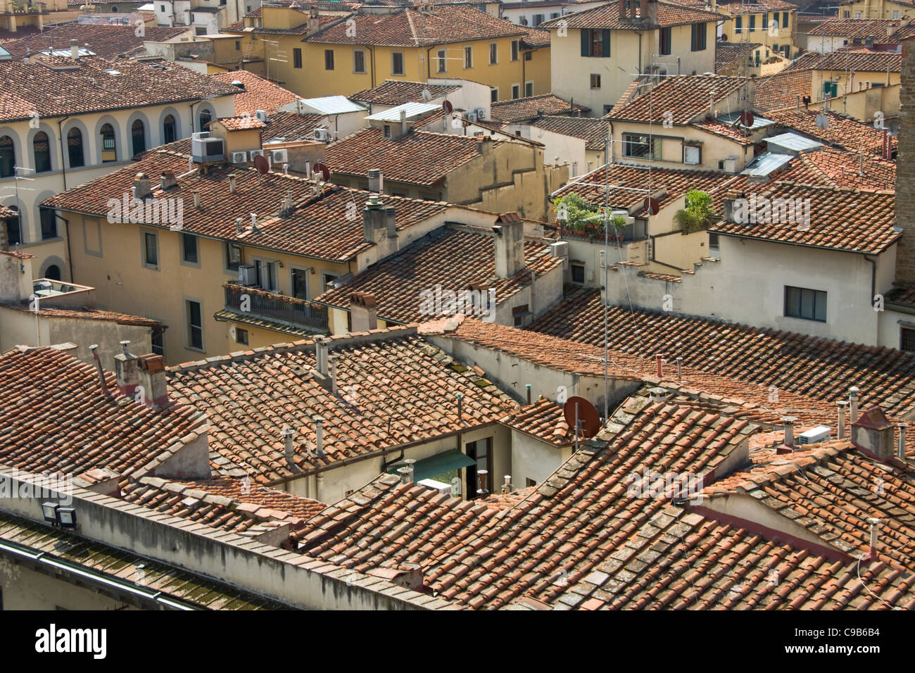 Roof tops in Florence Italy Stock Photo - Alamy