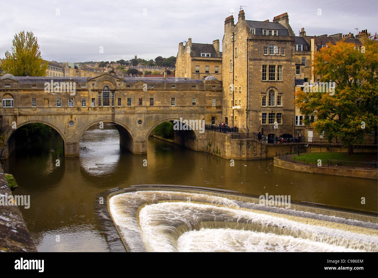Pulteney Bridge and Weir, Bath Stock Photo - Alamy