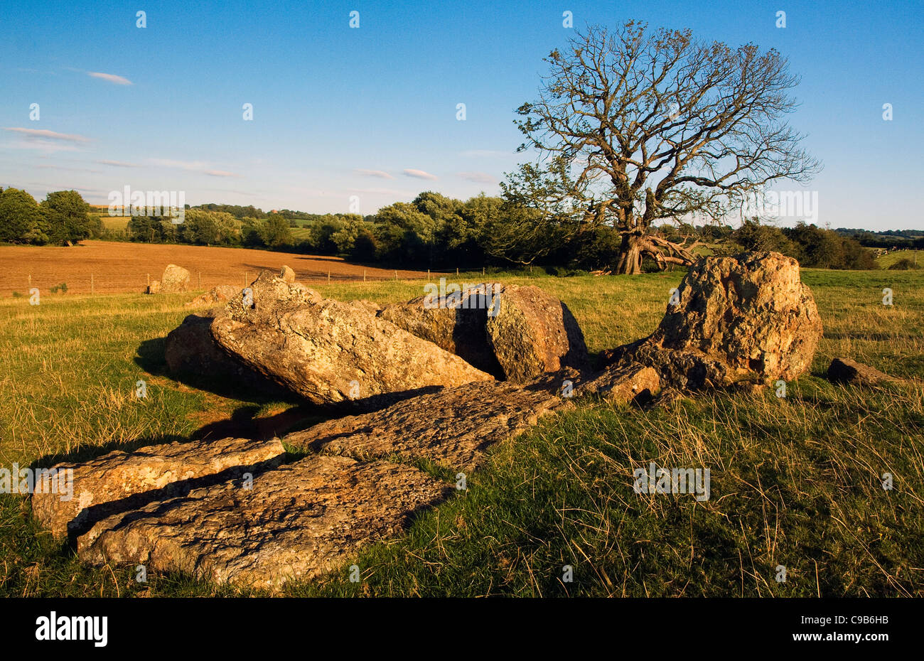 Stanton Drew Stone Circle Stock Photo - Alamy