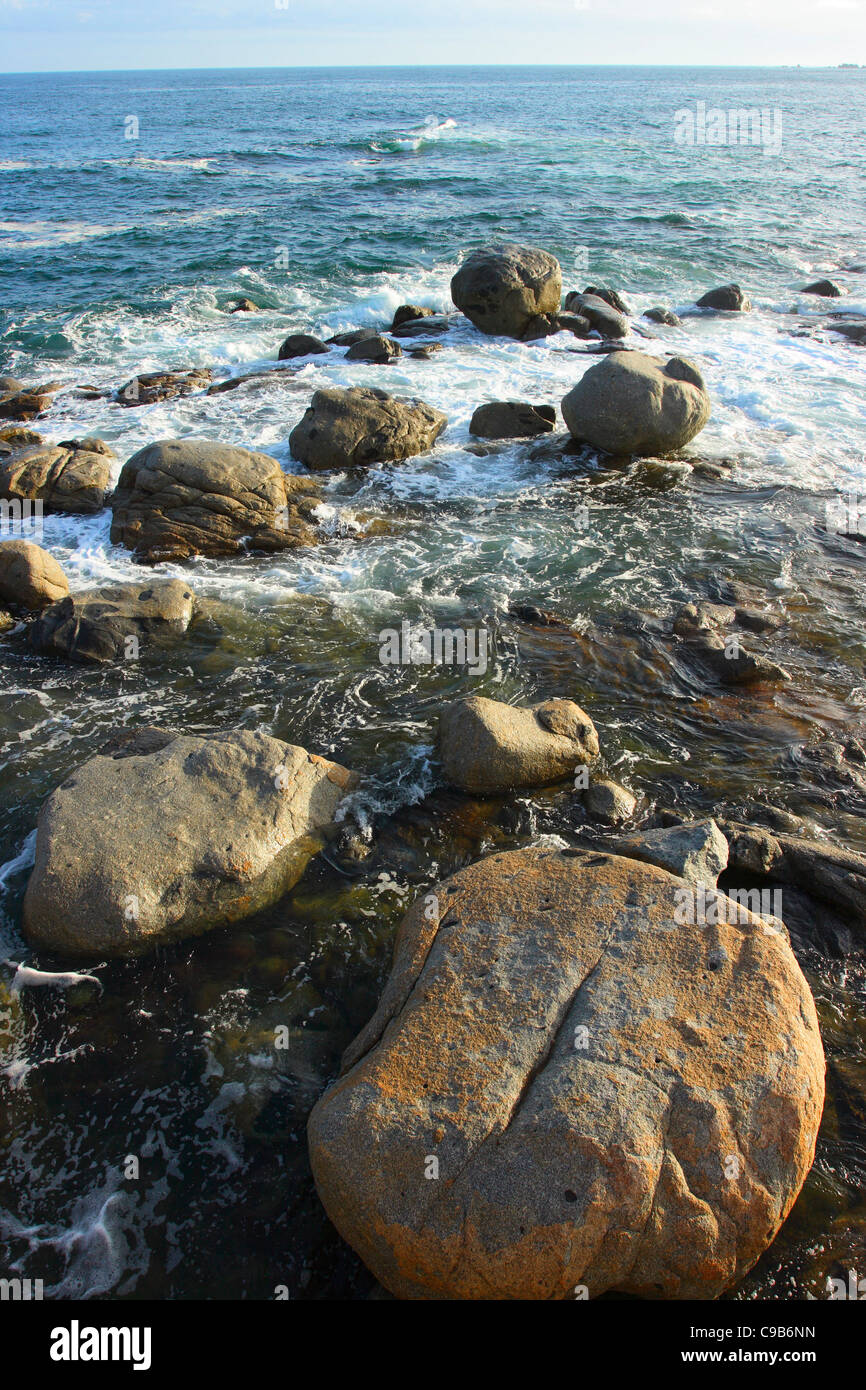 Rocks on shore. Costa Brava. Mediterranean Sea. Girona Province ...