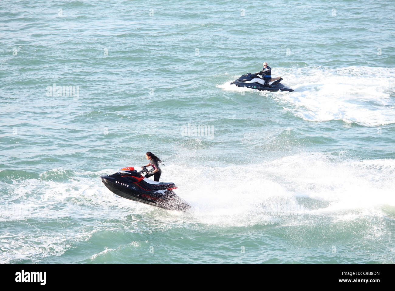 Jet ski jumping waves hi-res stock photography and images - Alamy
