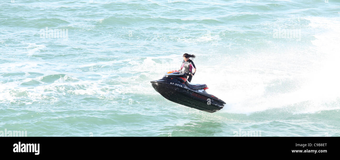 Jet ski jumping waves hi-res stock photography and images - Alamy