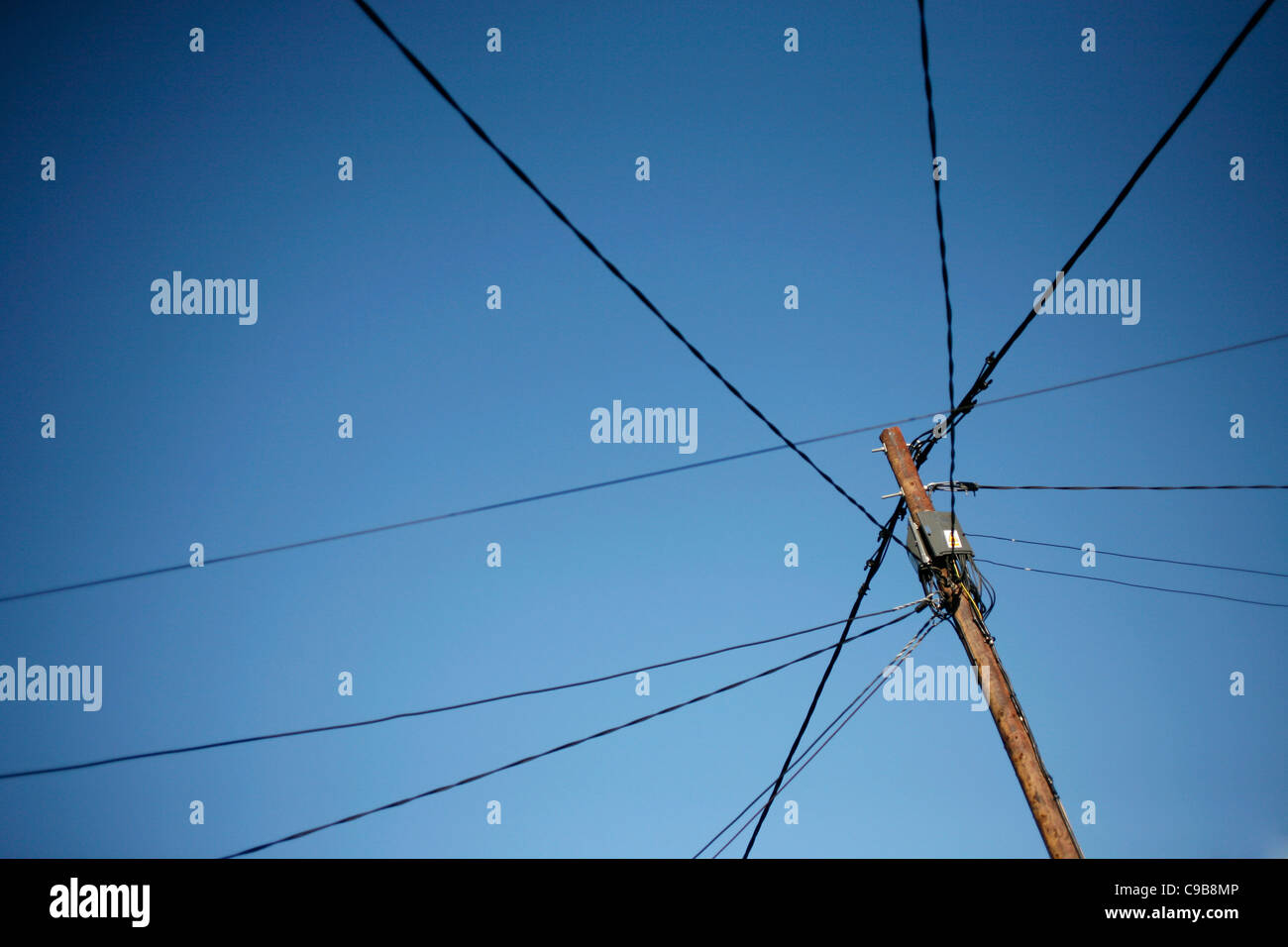 Old fashioned telephone pole lines hi-res stock photography and images ...