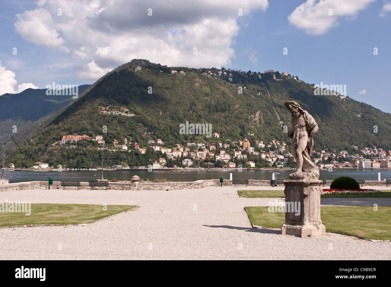 Garden of Villa Olmo by lake Como, Como, Lombardy, Italy Stock Photo ...