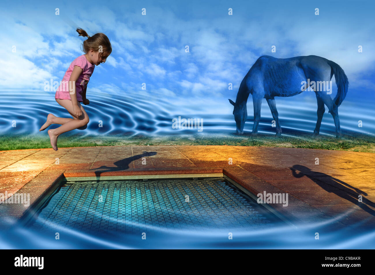 Playground of Dreams - a composite image Stock Photo - Alamy