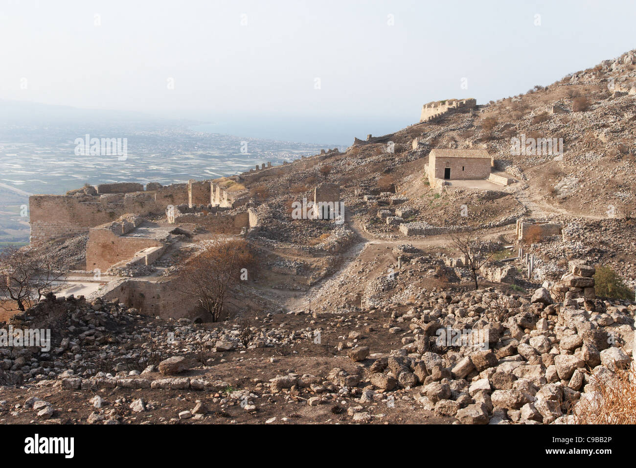 Acrocorinth ruins hi-res stock photography and images - Alamy
