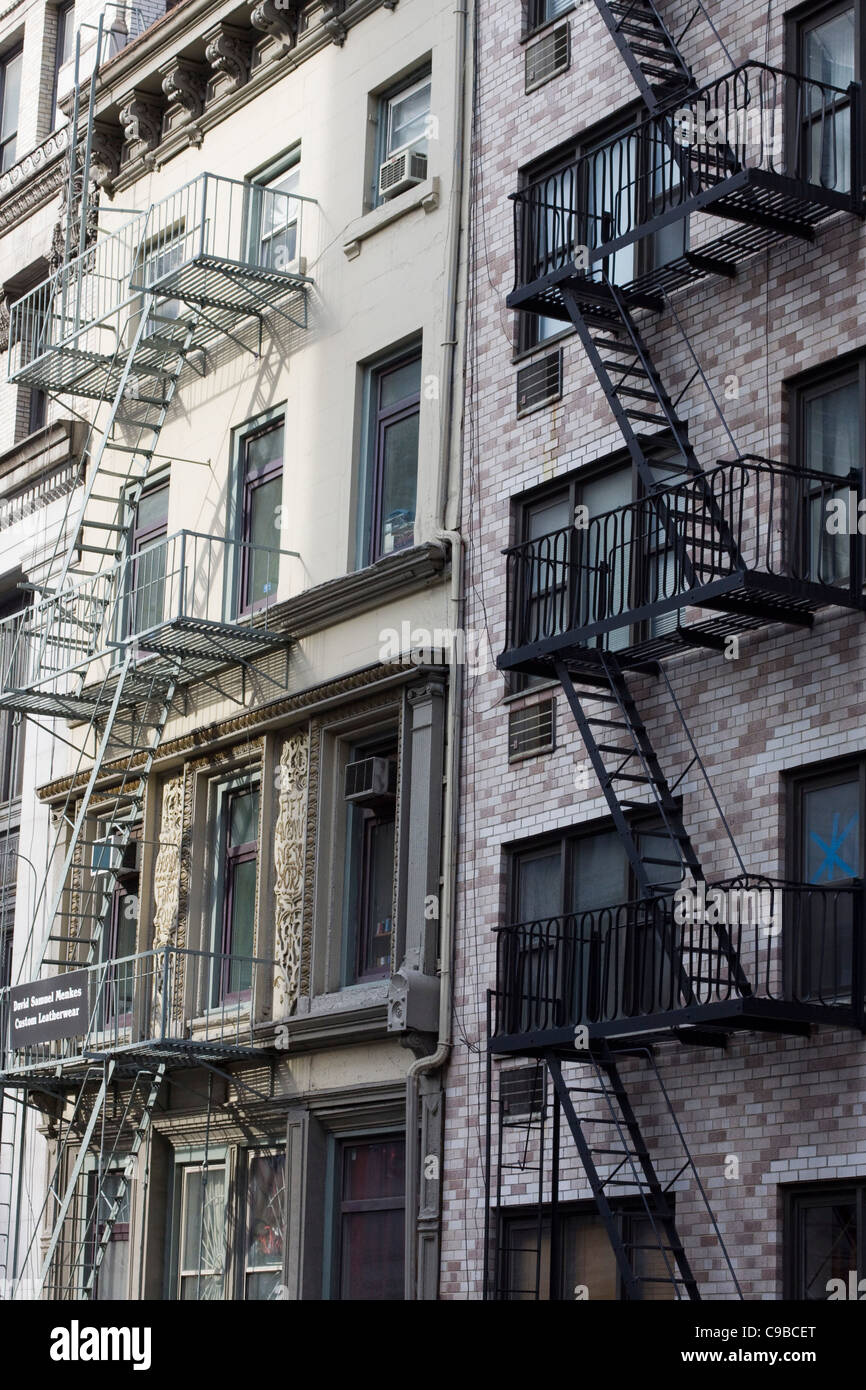 The Fire Escape Stairs on the outside of the skyscraper Homes in China ...