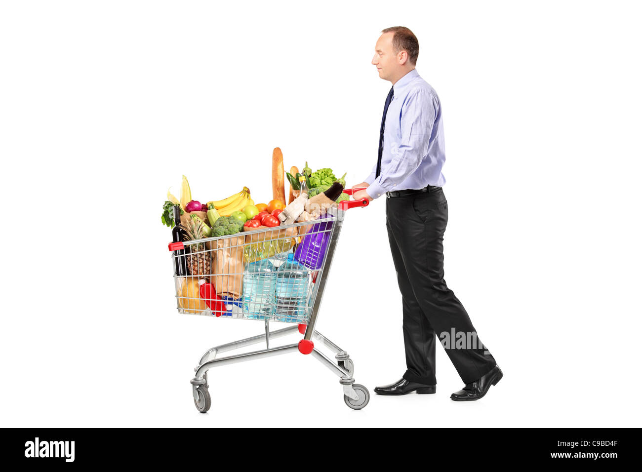 Pushing basket hi-res stock photography and images - Alamy