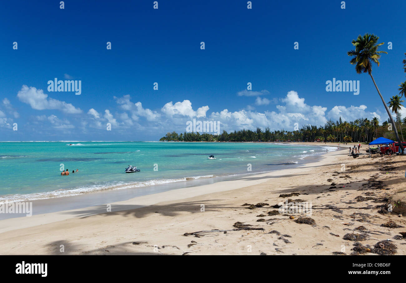 Caribbean Beach Scenic, Luquillo, Puerto Rico Stock Photo - Alamy