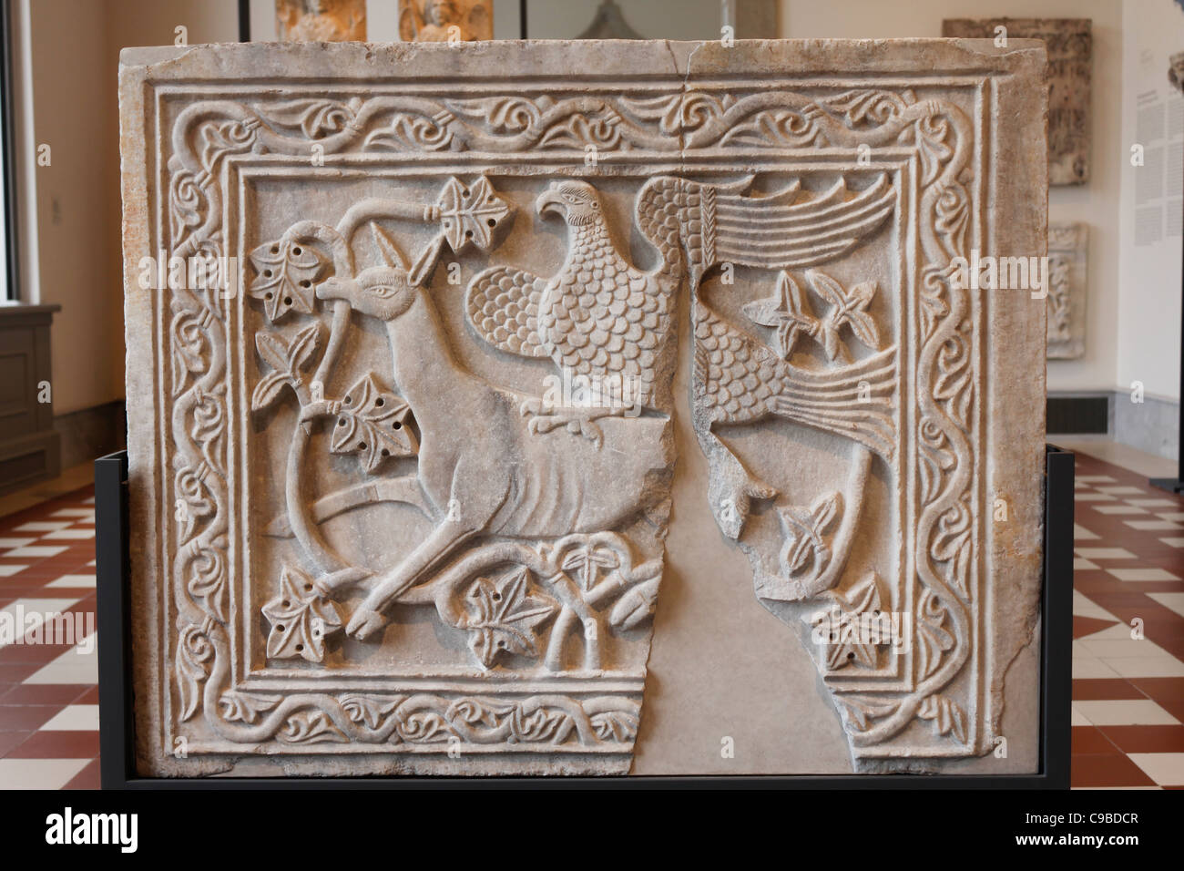 medieval Byzantine carved marble panel from Constantinople, Bode Museum ...