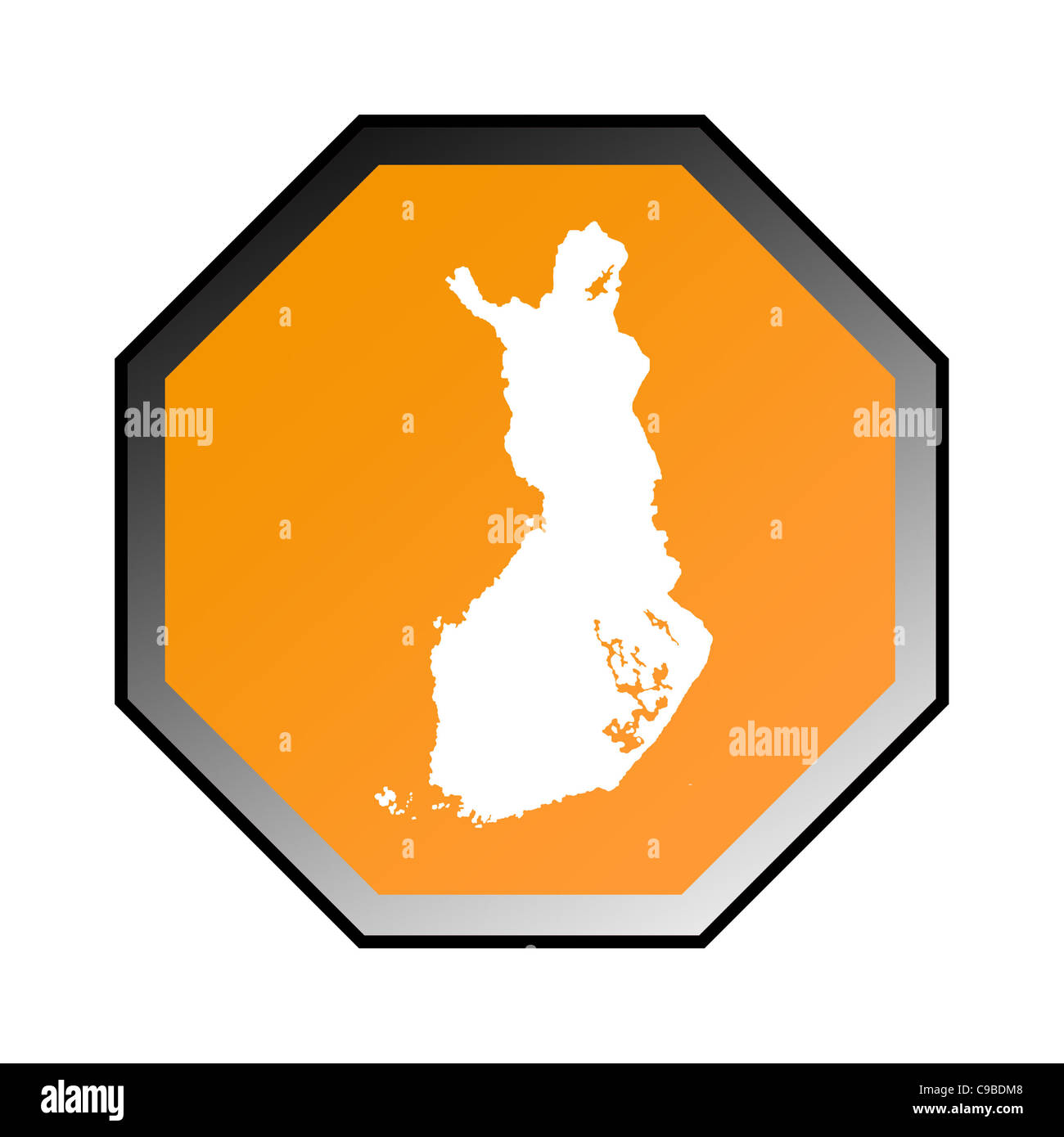 Finland road sign isolated on a white background Stock Photo - Alamy