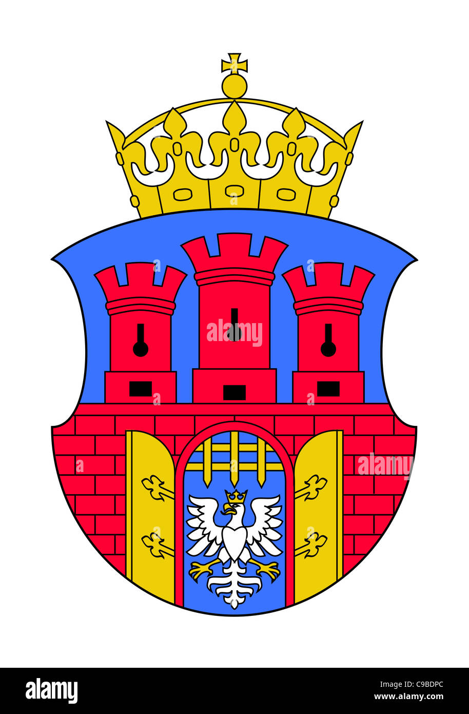 Coat arms on shield Cut Out Stock Images & Pictures - Alamy