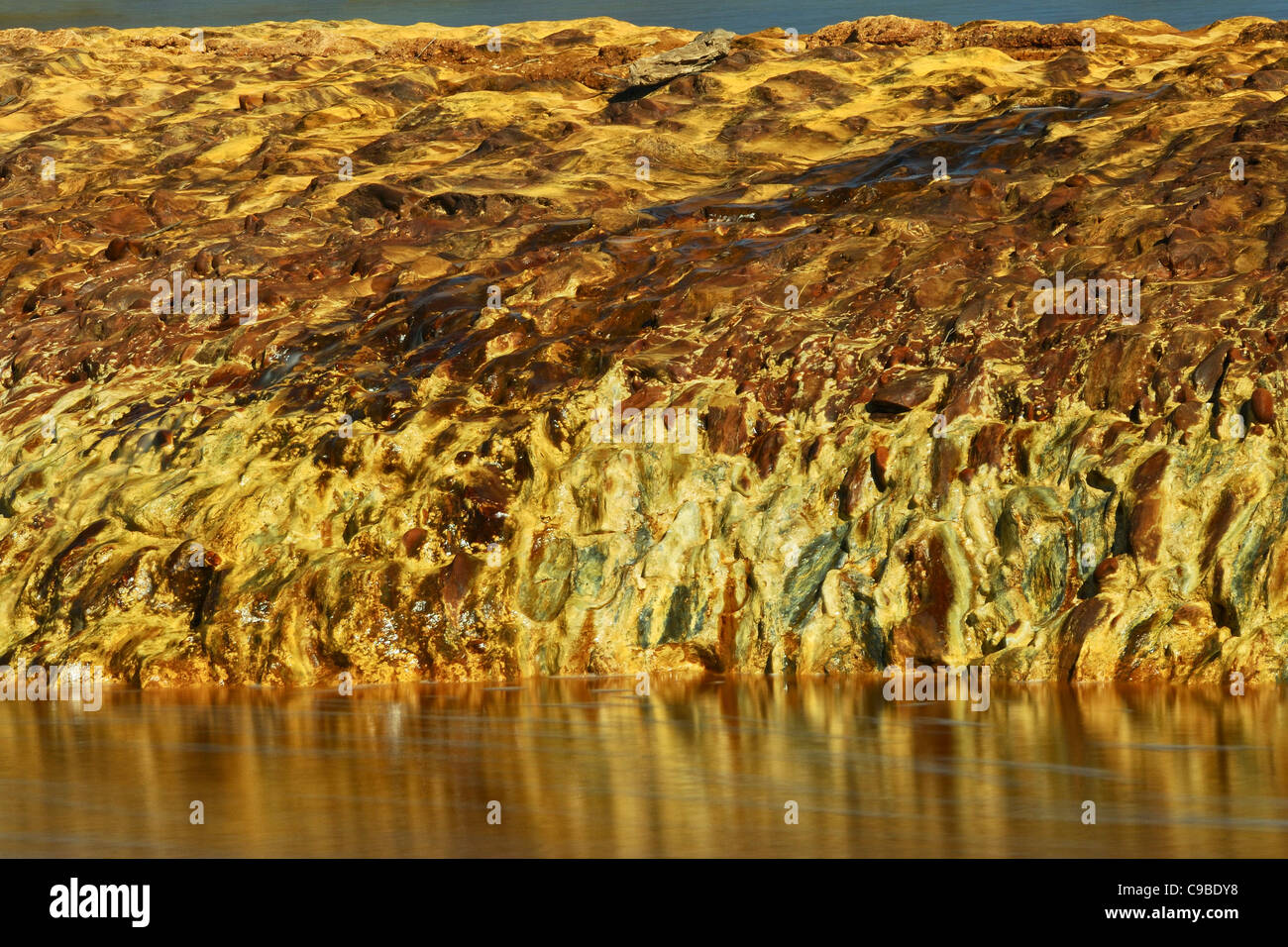 River in ochre Stock Photo - Alamy