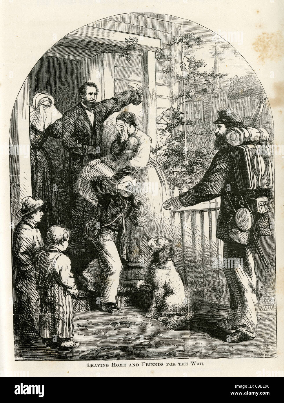 Woodcut print children hi-res stock photography and images - Alamy