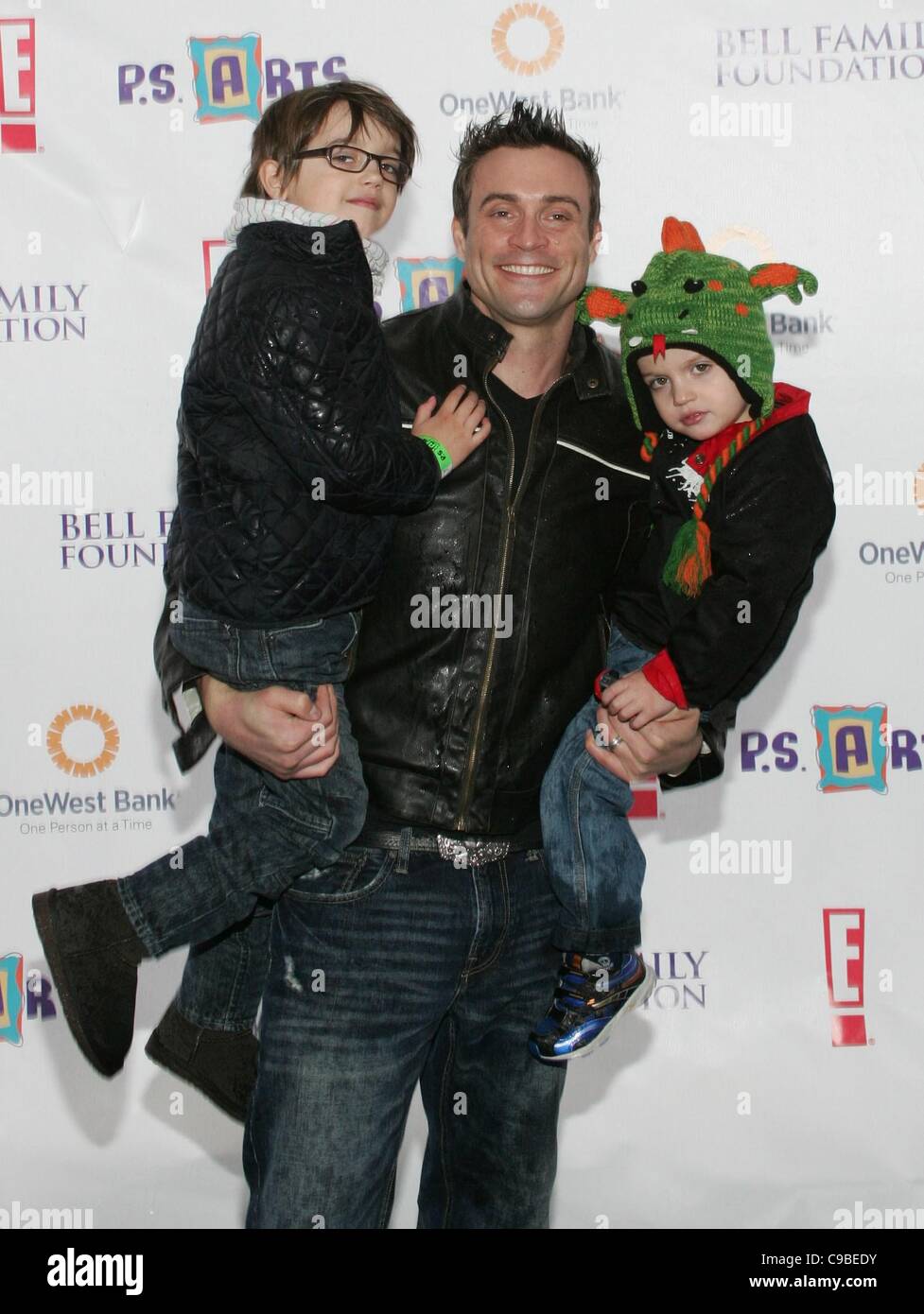 Daniel Goddard, children at arrivals for Express Yourself 2011 Creative ...