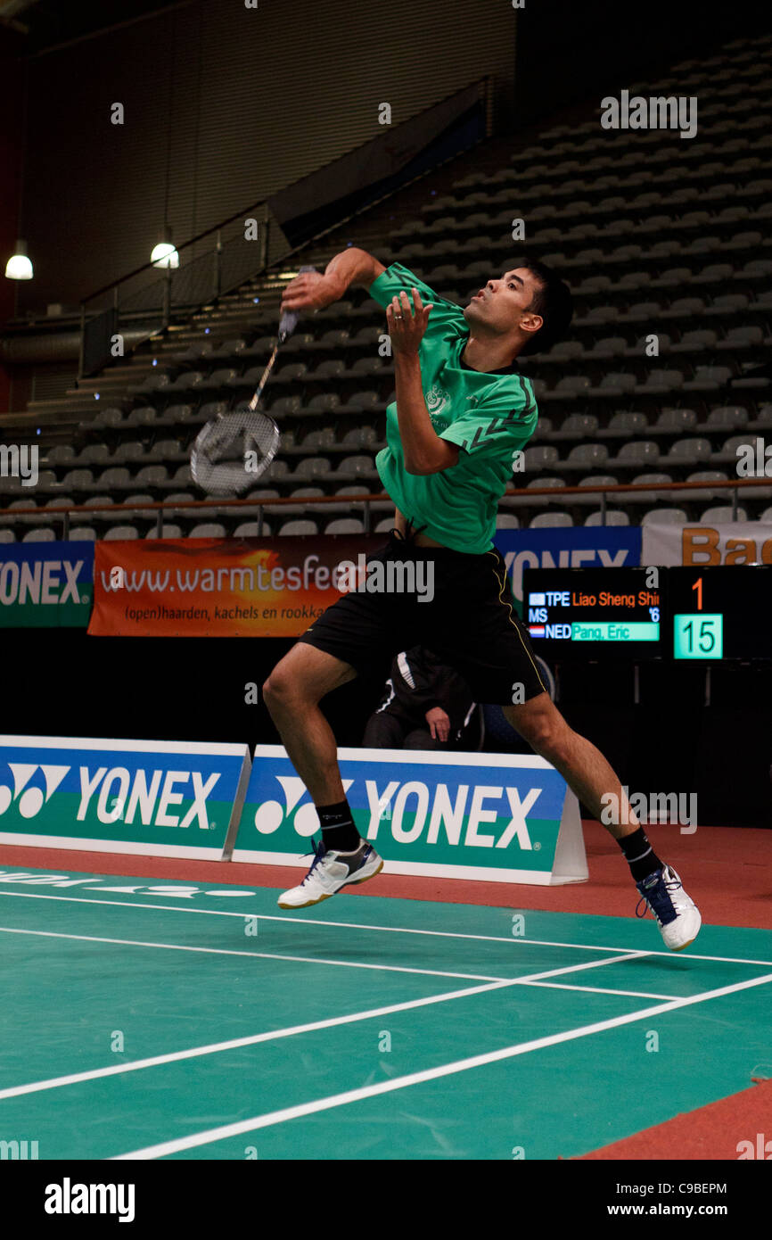 Badminton player Eric Pang from The Netherlands Stock Photo - Alamy