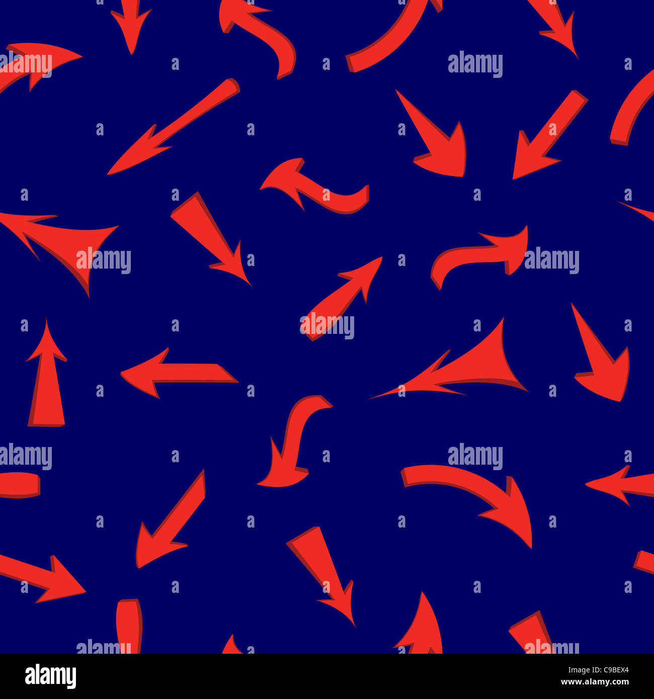 Vector set of red arrows, seamless wallpaper Stock Photo - Alamy