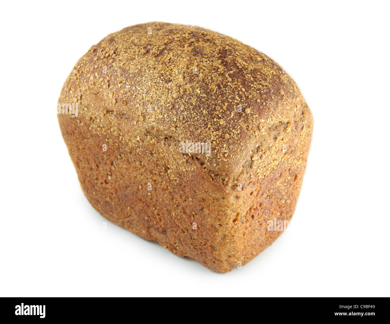Black rye bread with caraway seeds on white background Stock Photo - Alamy