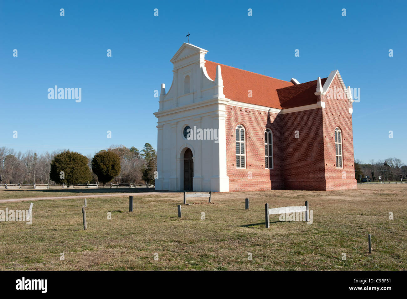 Historical church in St Mary's City, Maryland Stock Photo - Alamy