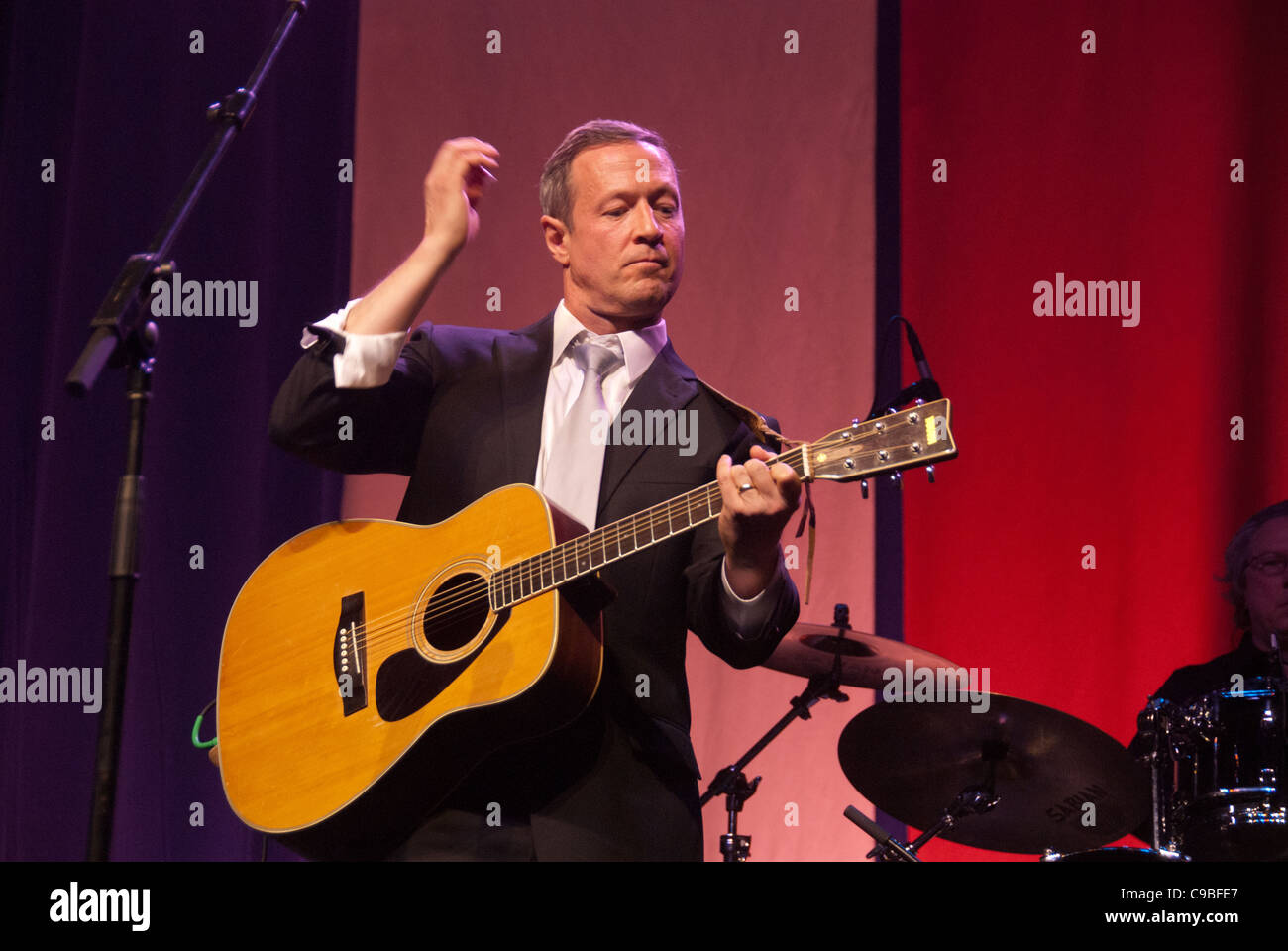 Martin O'Malley in musical performance at his Inauguration celebration ...