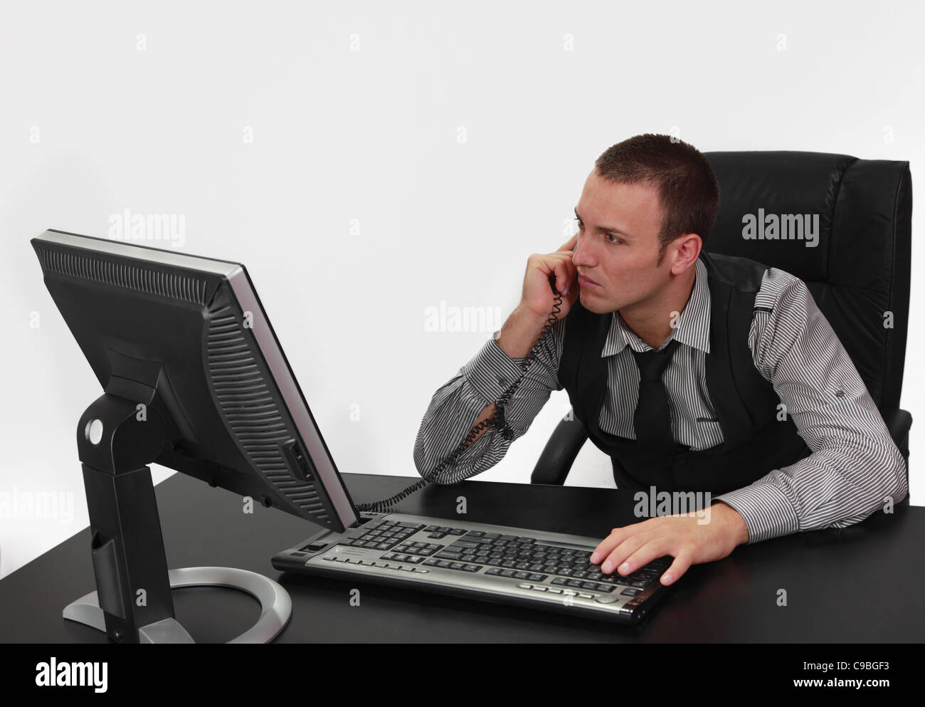 Telephone computer hi-res stock photography and images - Alamy