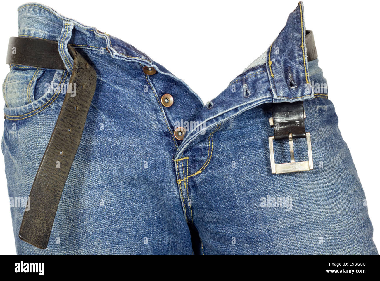 Picture Unbuttoned Jeans Unbuttoned Jeans Worn On Jeans | Premium