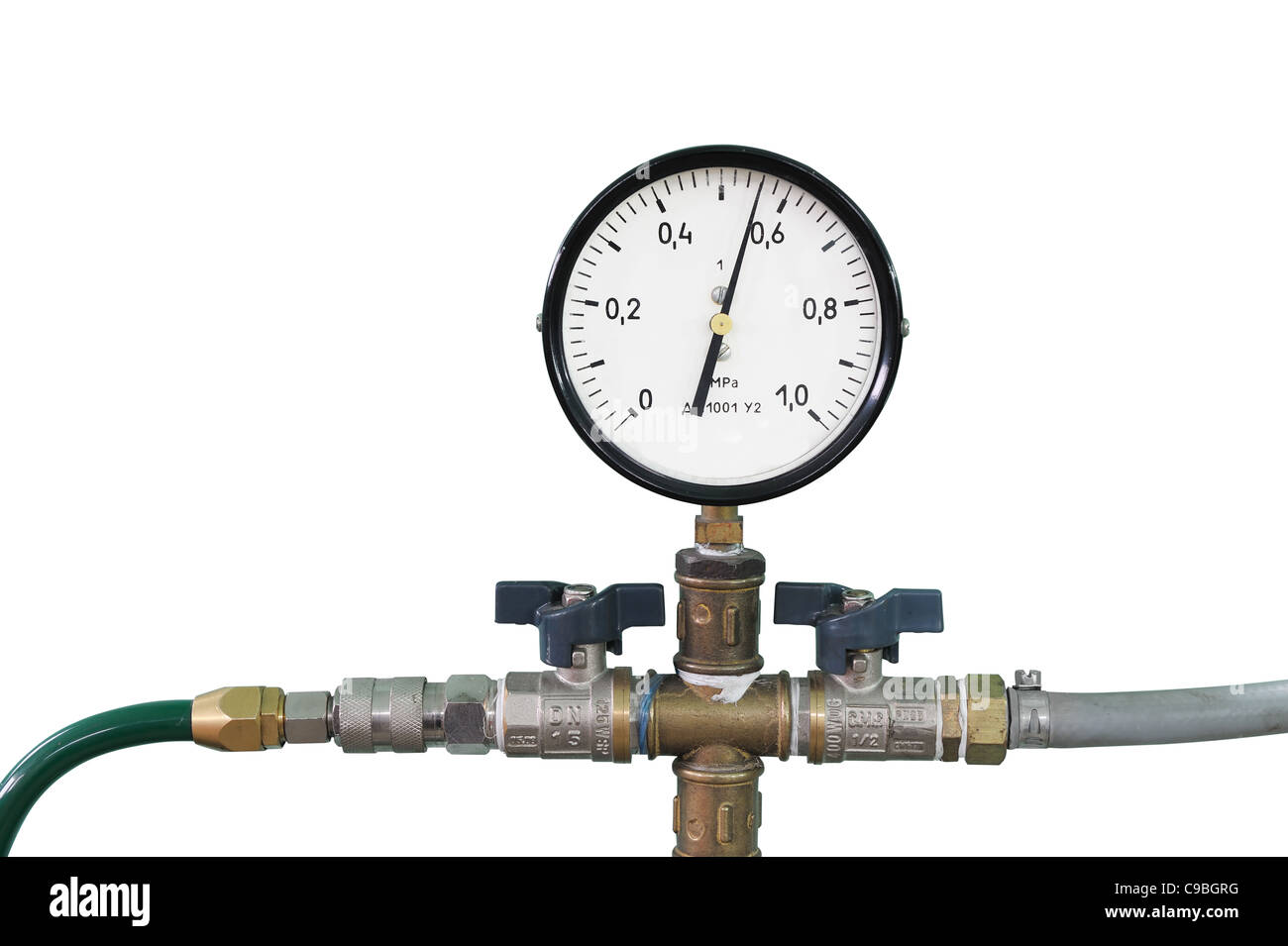 Manometer . It is isolated on a white background Stock Photo - Alamy