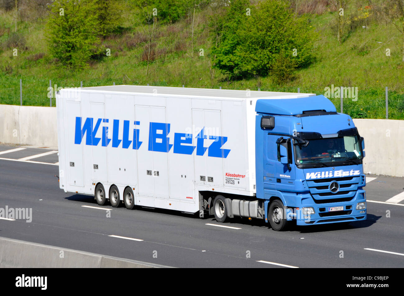 Willi Betz left hand drive lorry Stock Photo - Alamy