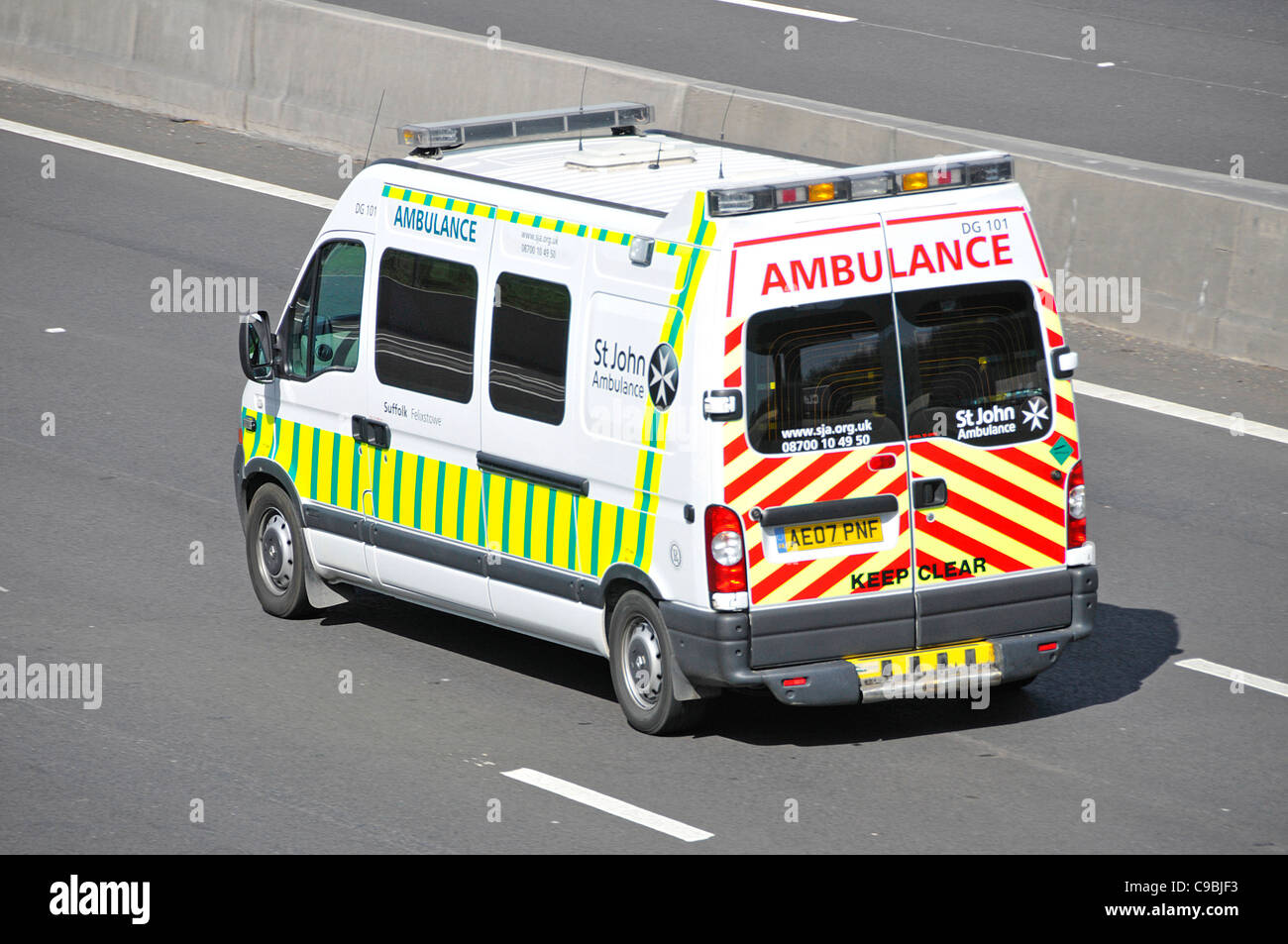St John Ambulance voluntary medical first aid vehicle supported by ...