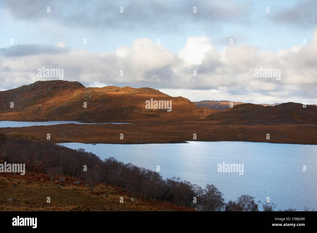 landscape in Scotland at evening time Stock Photo - Alamy