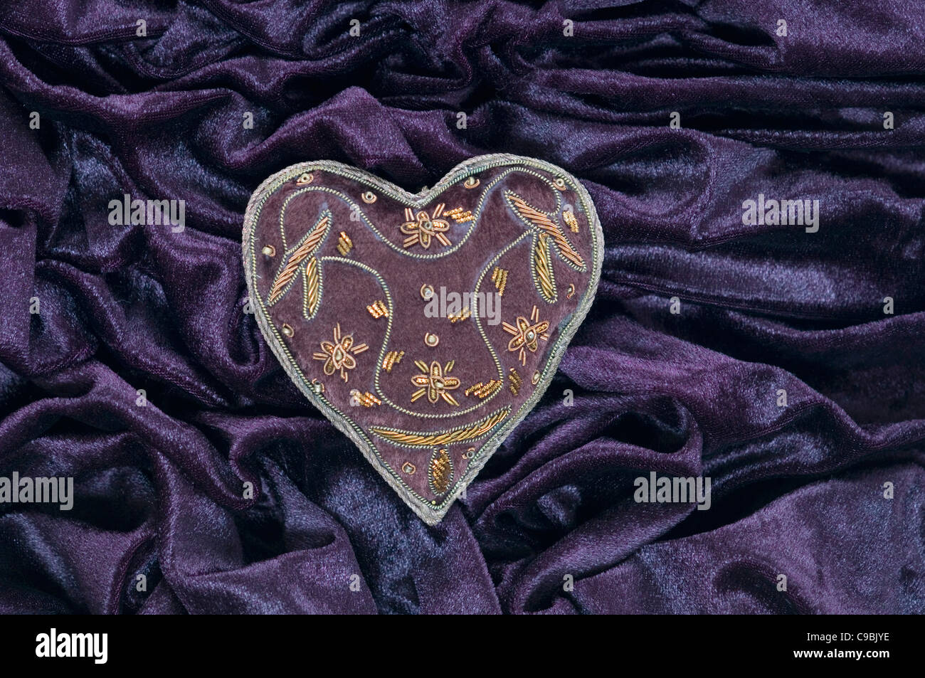 Heart shaped embroidery hi-res stock photography and images - Alamy