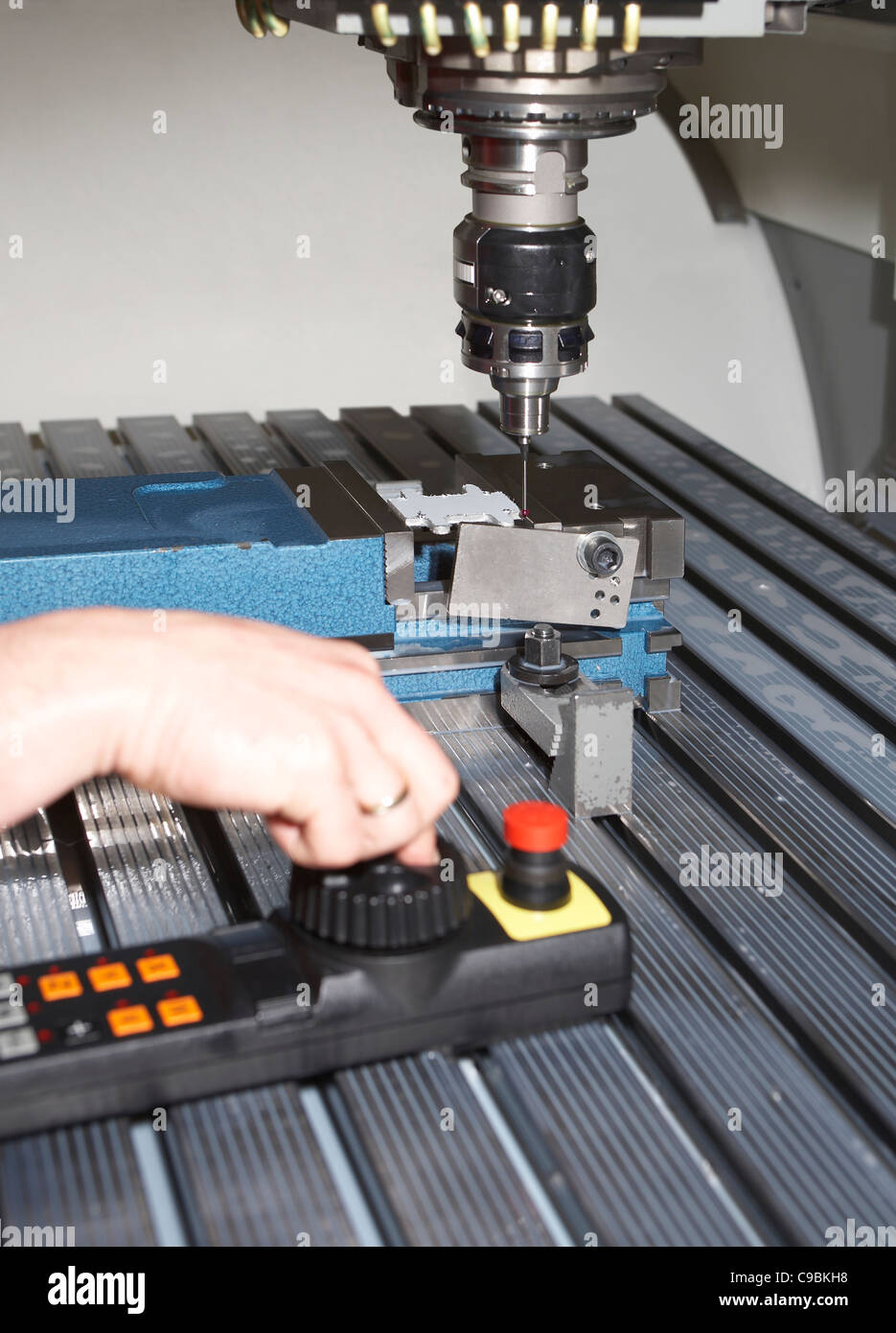 industrial workplace with millcut machine including milling head ...