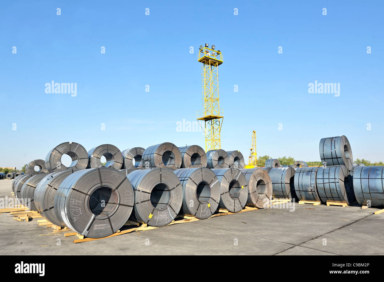 rolls of steel sheet Stock Photo - Alamy