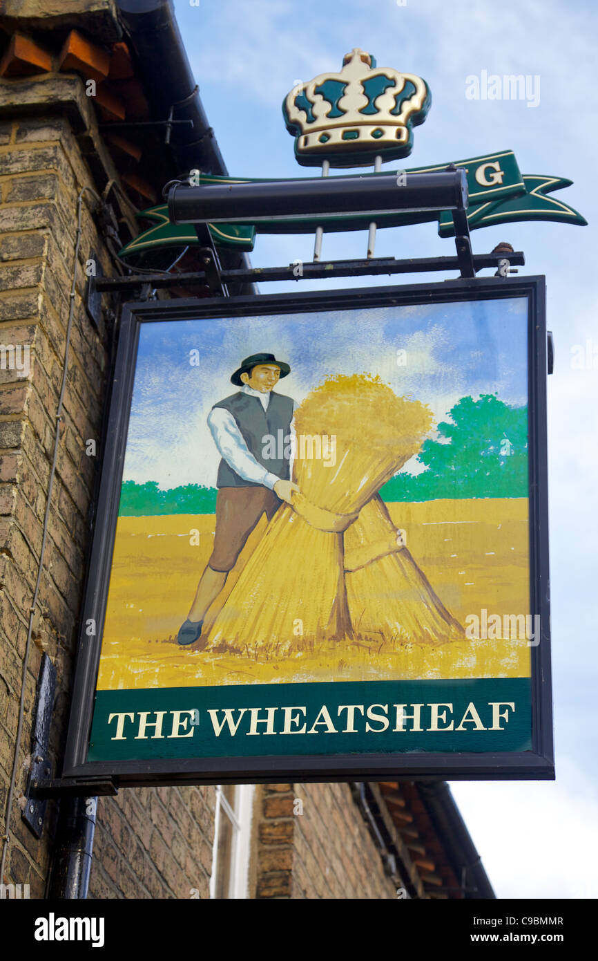 A pub sign in England Stock Photo - Alamy