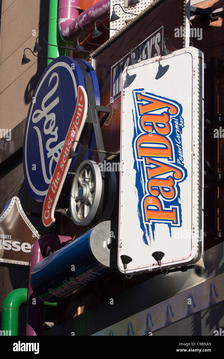 American candy signage hi-res stock photography and images - Alamy