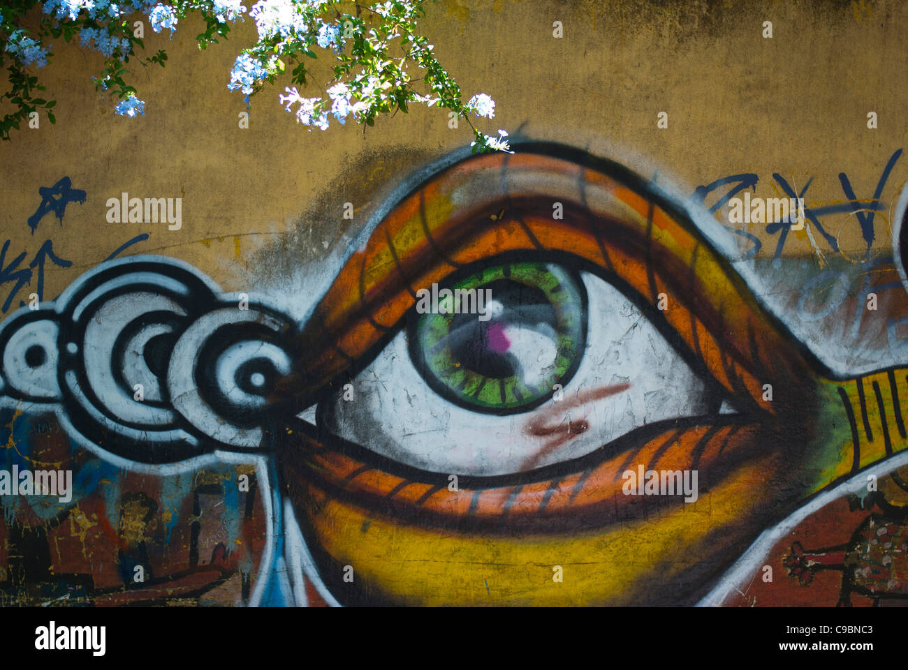 Anonymous graffiti on wall Stock Photo - Alamy