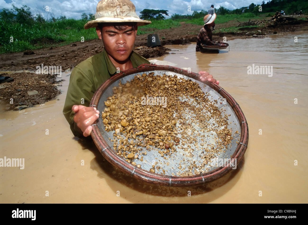 Gem mining in the former Khmer Rouge stronghold of Pailin on the ...