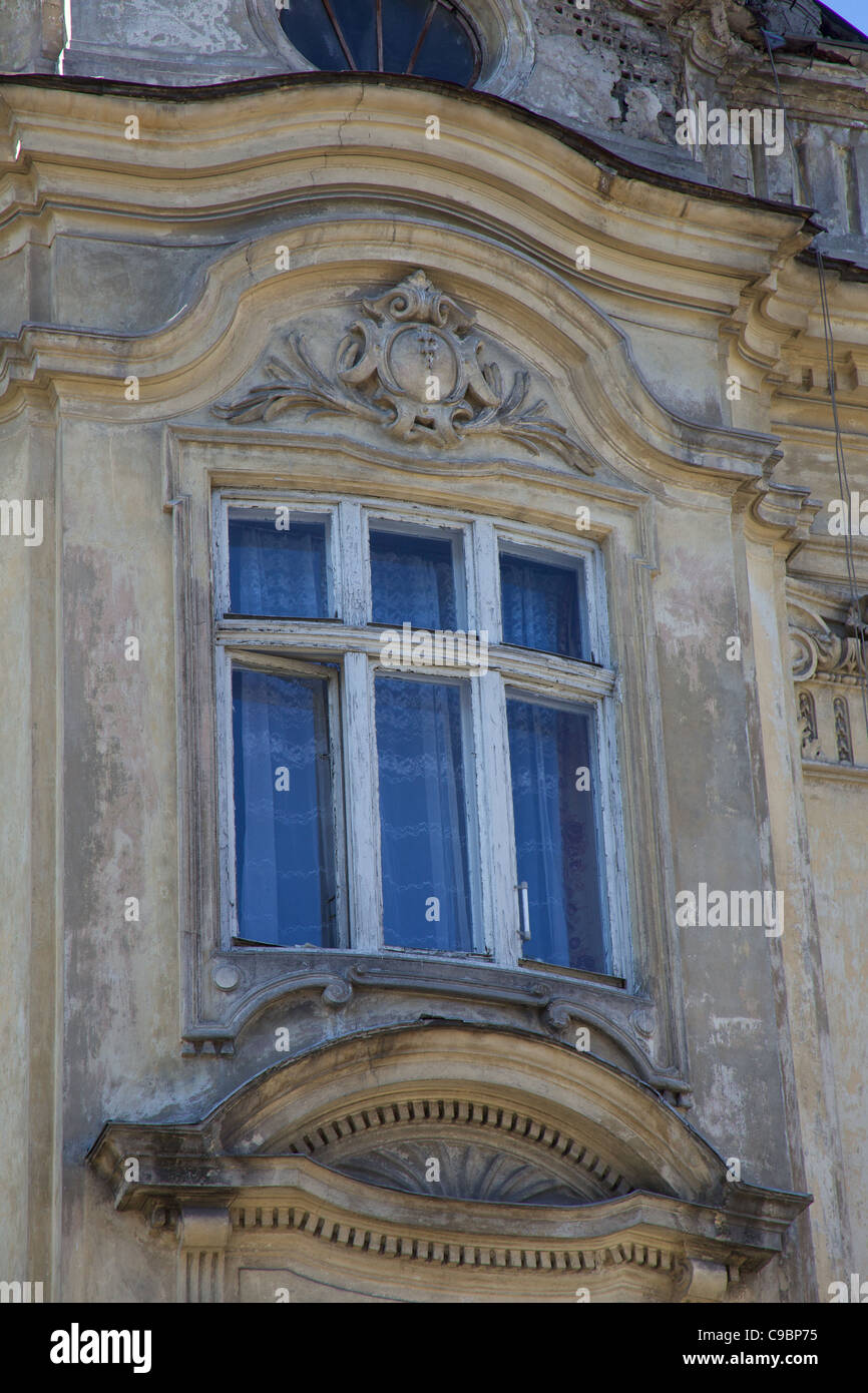 Window of House in Old City and Jewish Area, L'viv, Ukraine Stock Photo ...