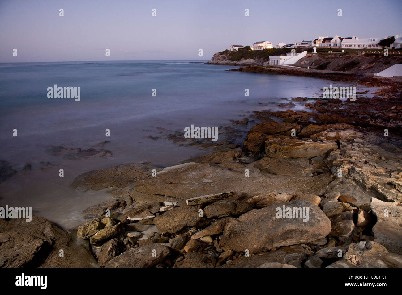 View from beach, Westward, at Arniston, Western Cape, South Africa ...