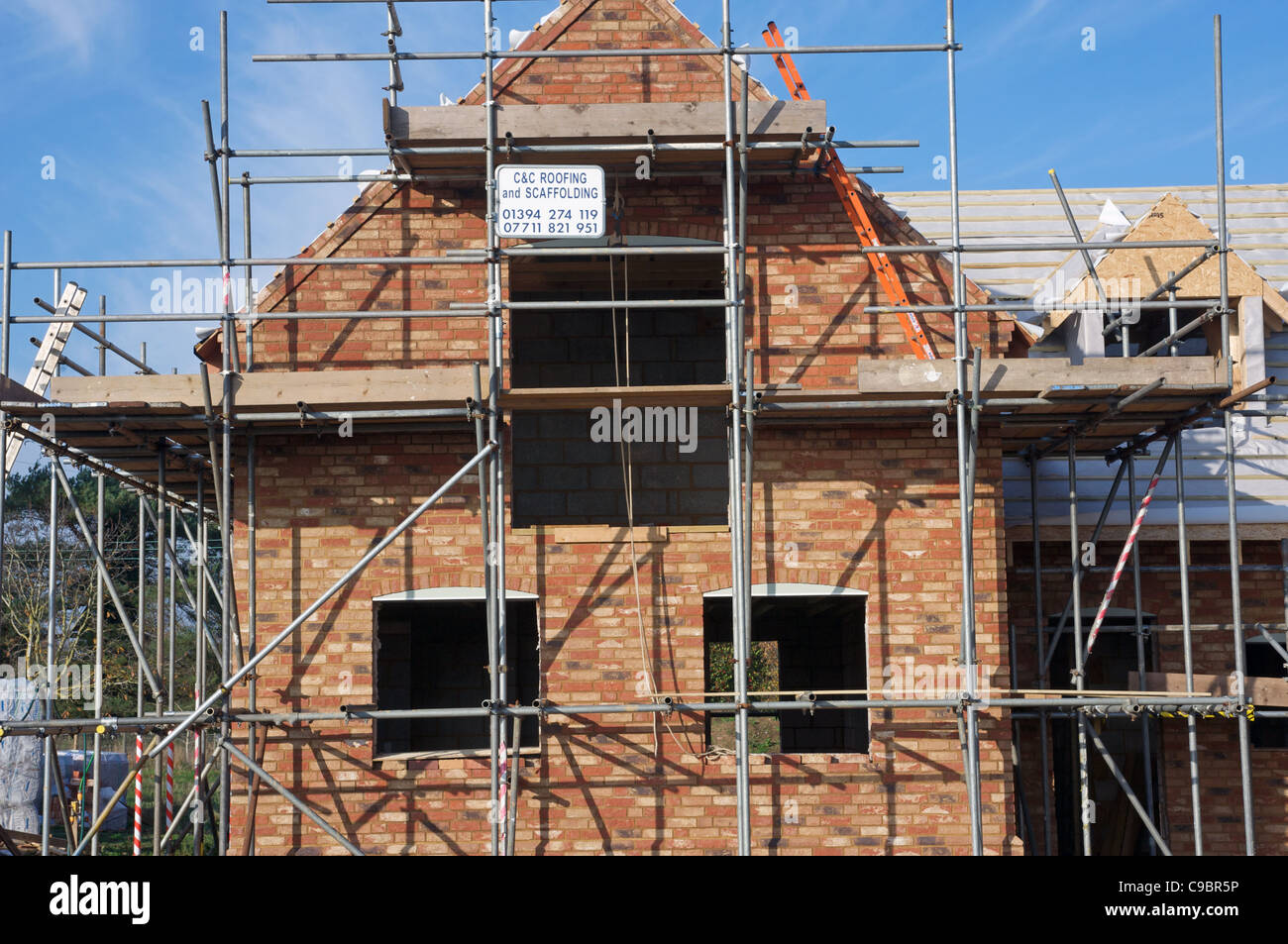 House under construction, Suffolk, UK Stock Photo - Alamy