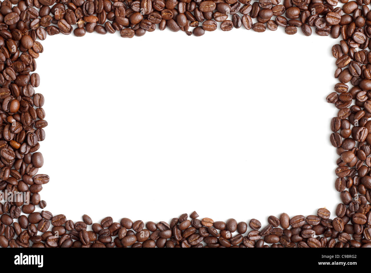 A coffee frame on white Stock Photo - Alamy